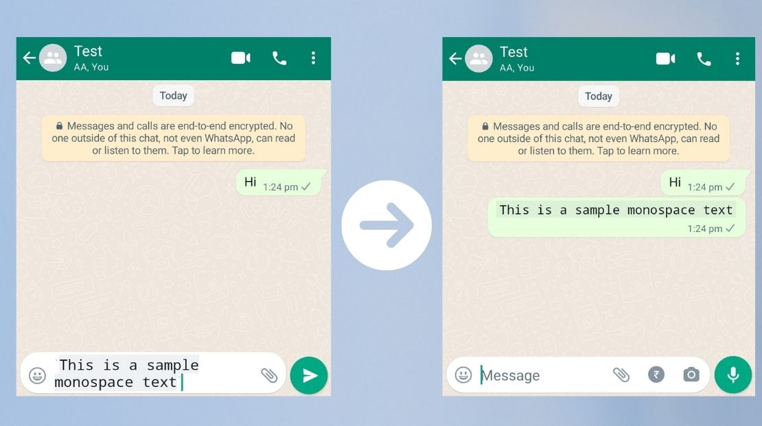 Make Text Monospace in WhatsApp: Embrace the Code Look! - VASTINFOS ...